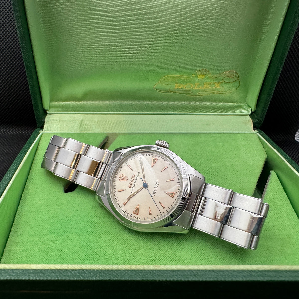 Rolex ロレックス オイスターパーペチュアル バブルバック Ref.6107 自動巻 51年製 USエクステンションブレス ...