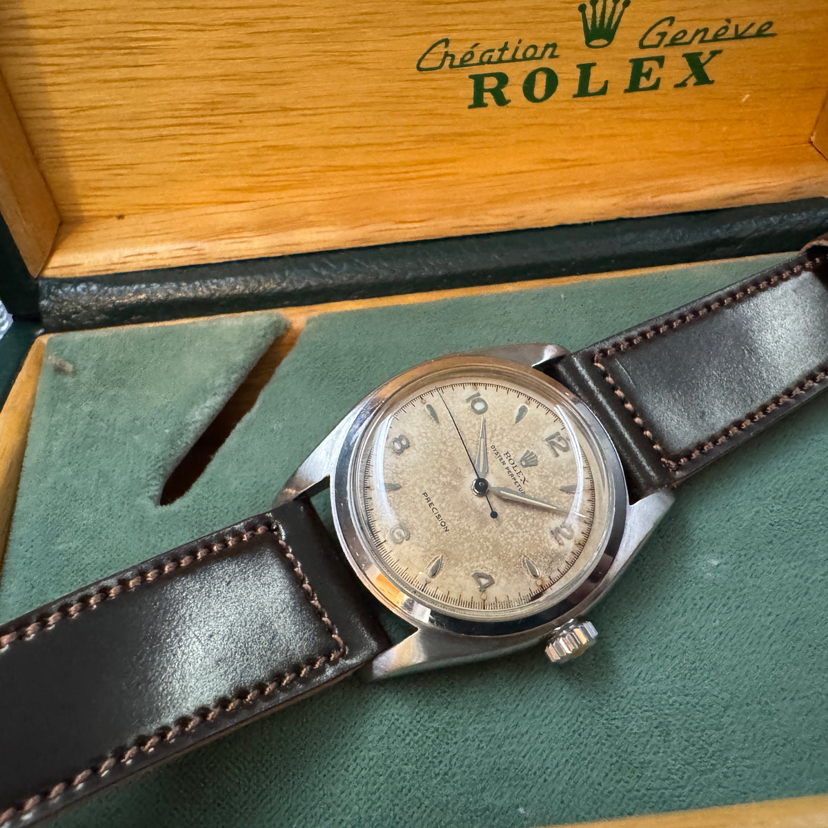 Rolex ロレックス オイスターパーペチュアル ビックバブルバック Ref.6098 自動巻 53年製 – matsunotokeiten