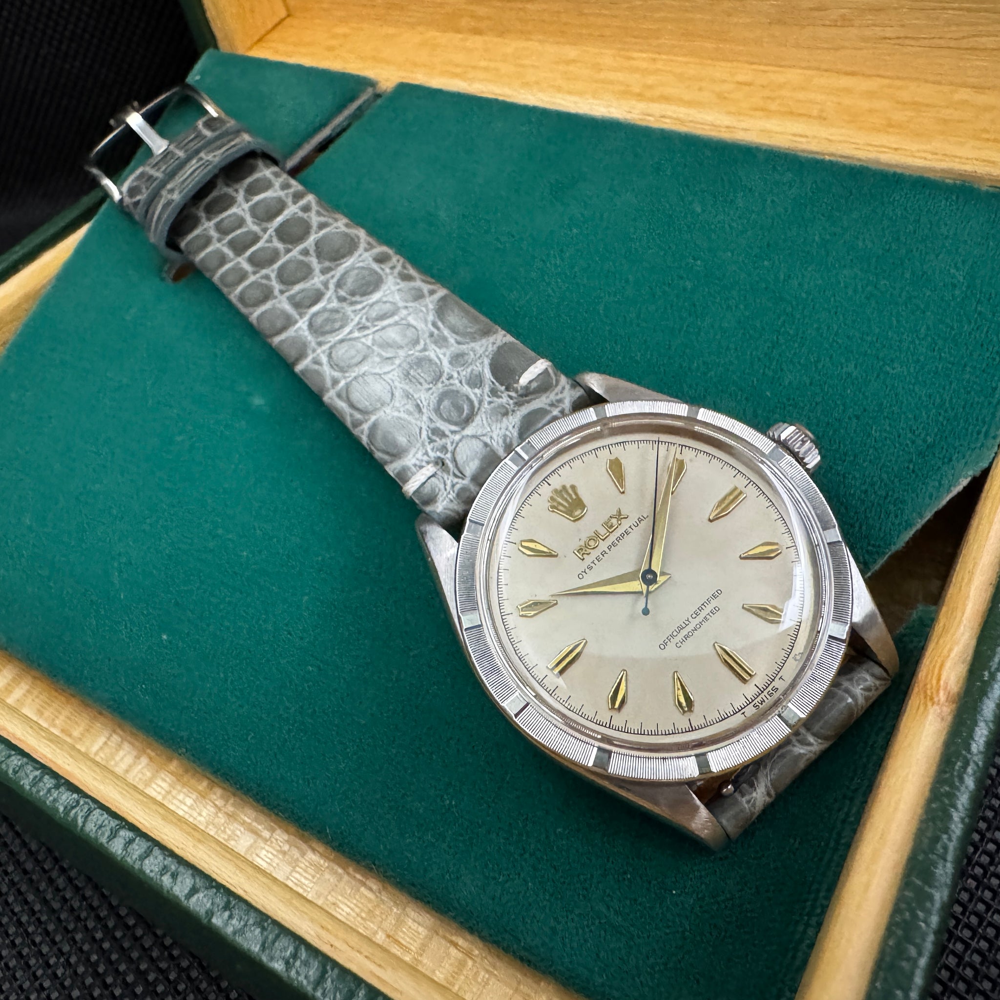 Rolex ロレックス オイスターパーペチュアル Ref.6569 自動巻 56年製 – matsunotokeiten