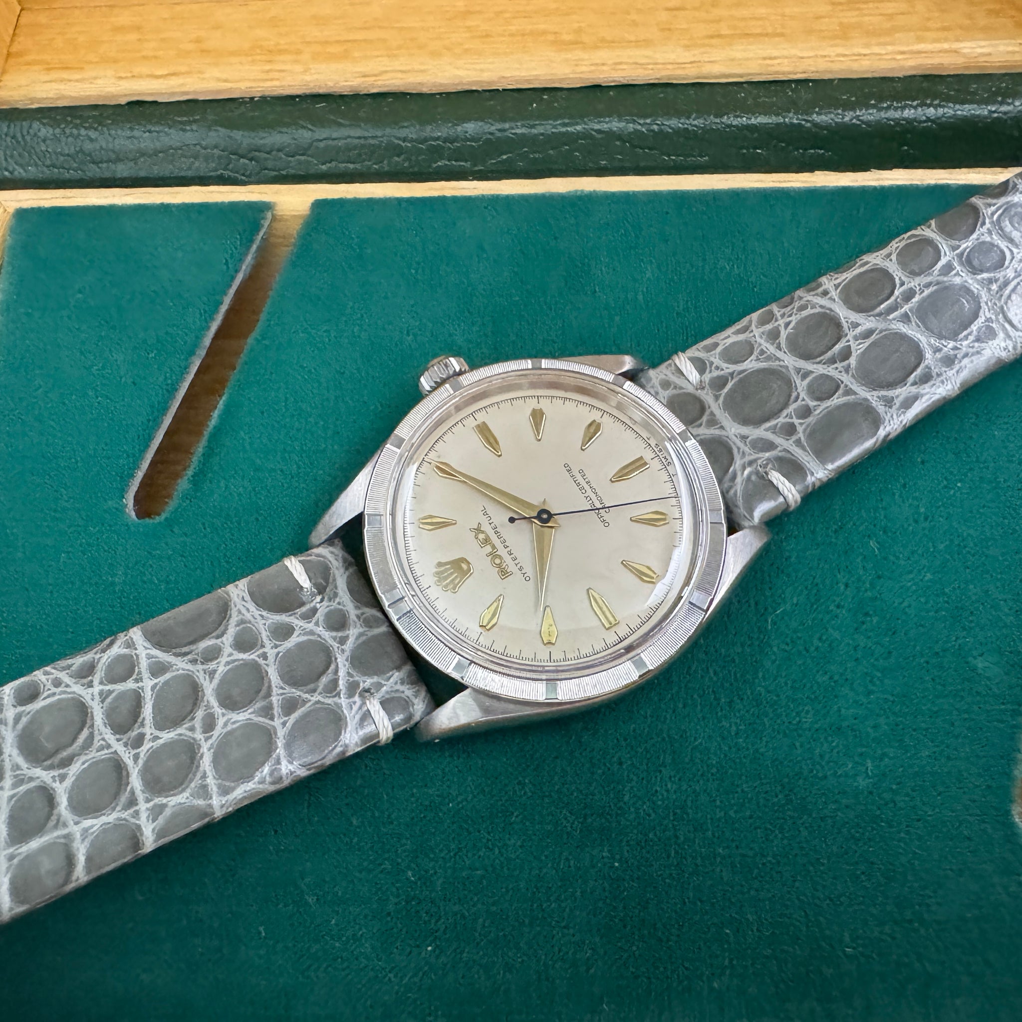 Rolex ロレックス オイスターパーペチュアル Ref.6569 自動巻 56年製 – matsunotokeiten