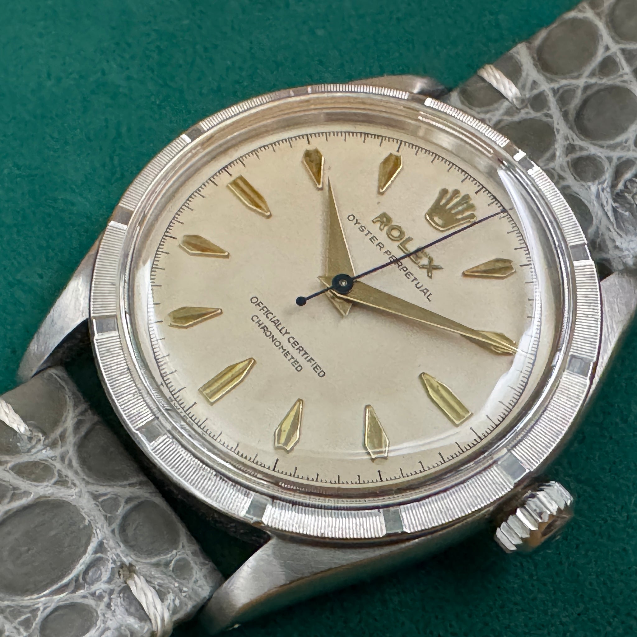 Rolex ロレックス オイスターパーペチュアル Ref.6569 自動巻 56年製 – matsunotokeiten