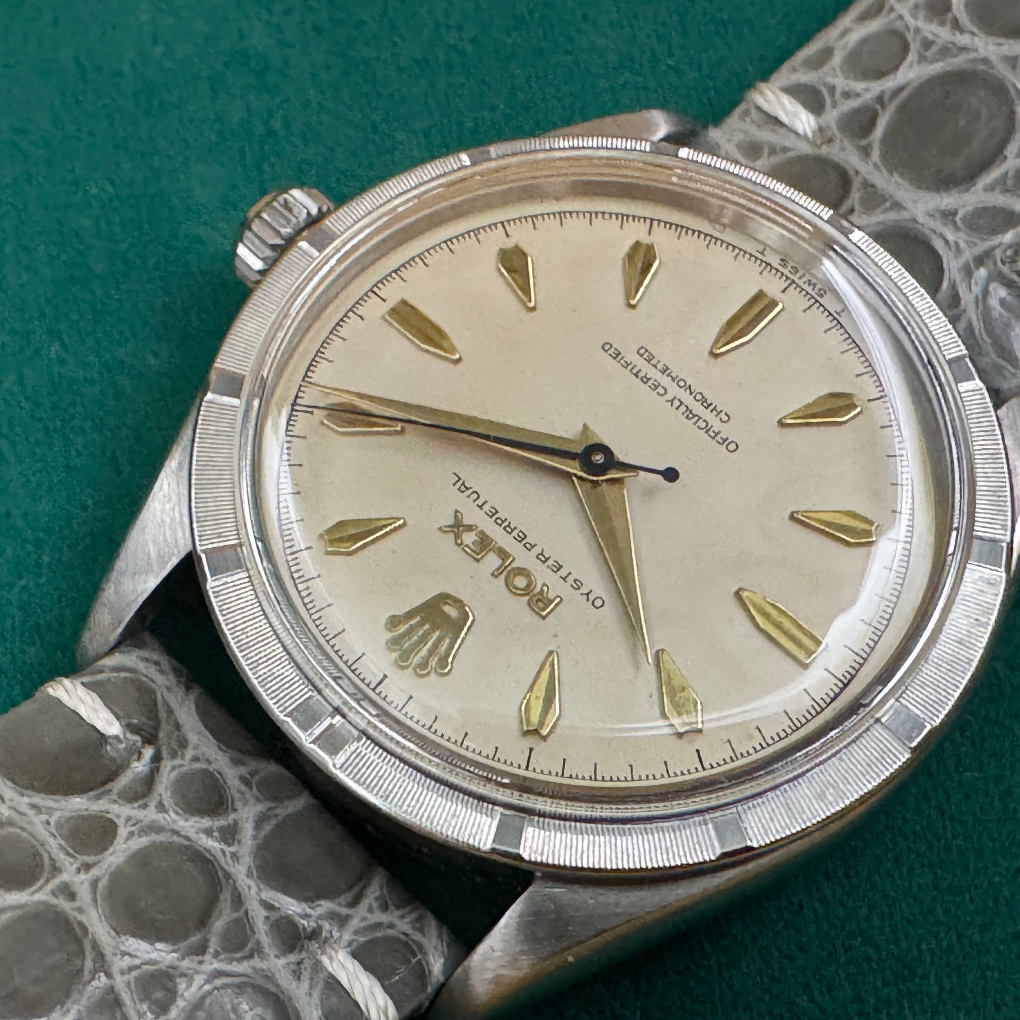 Rolex ロレックス オイスターパーペチュアル Ref.6569 自動巻 56年製 – matsunotokeiten